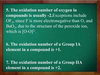 oxidation numbers | PPTX