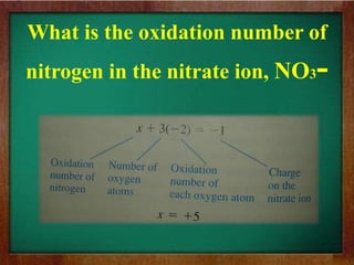 oxidation numbers | PPTX