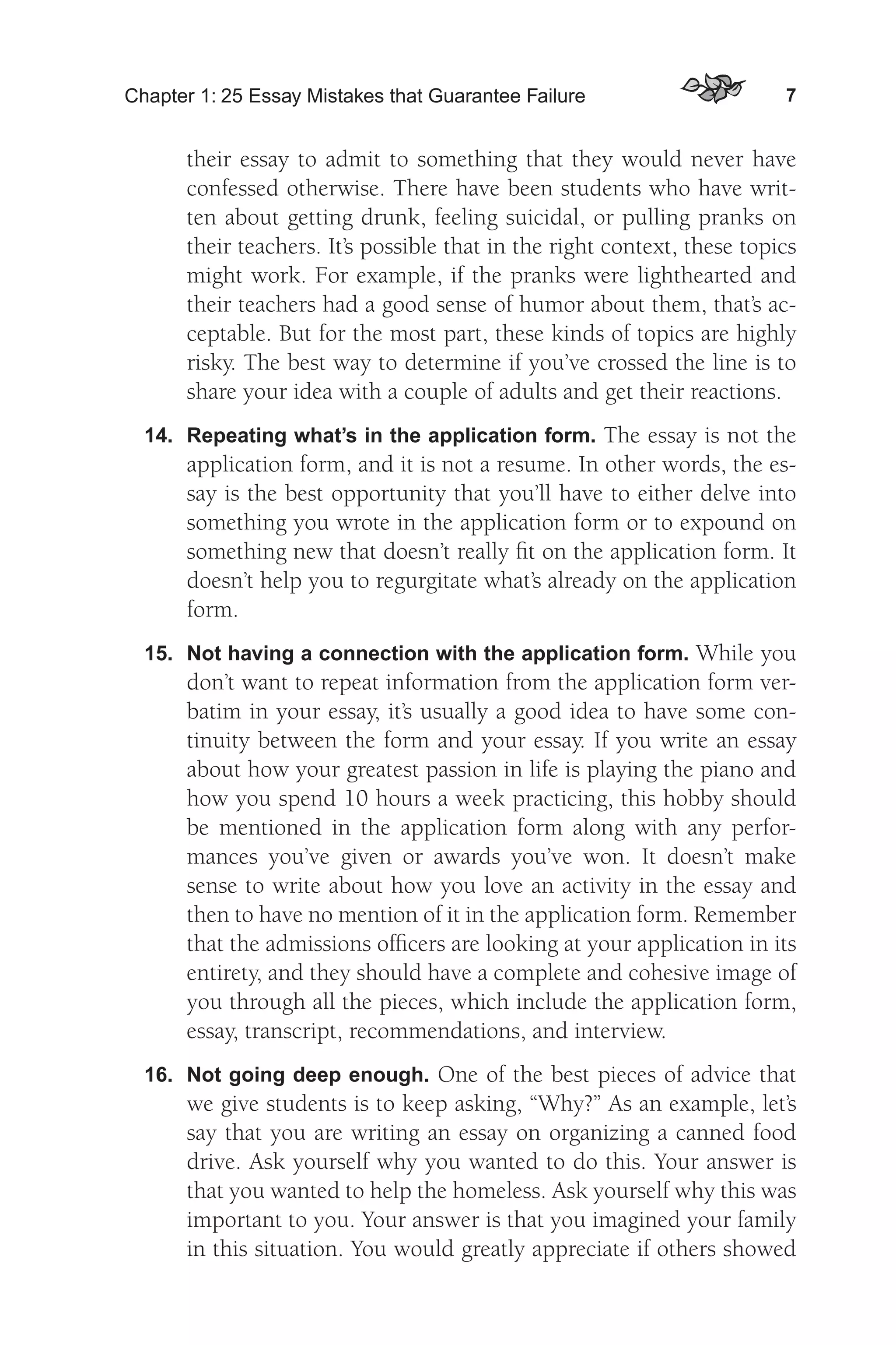 Ivy league essay samples | PDF