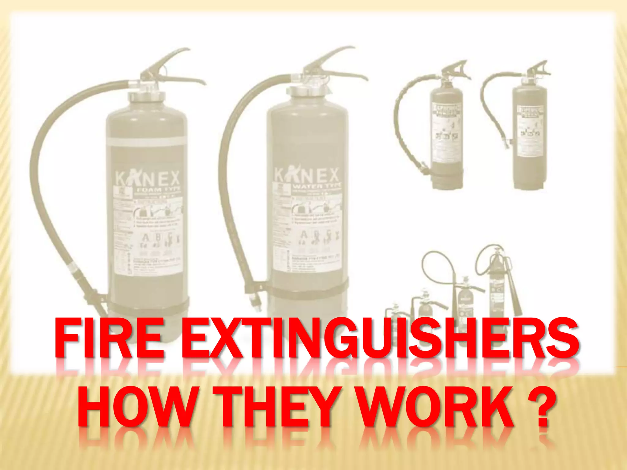 How Fire Extinguishers Work ?? | PPTX