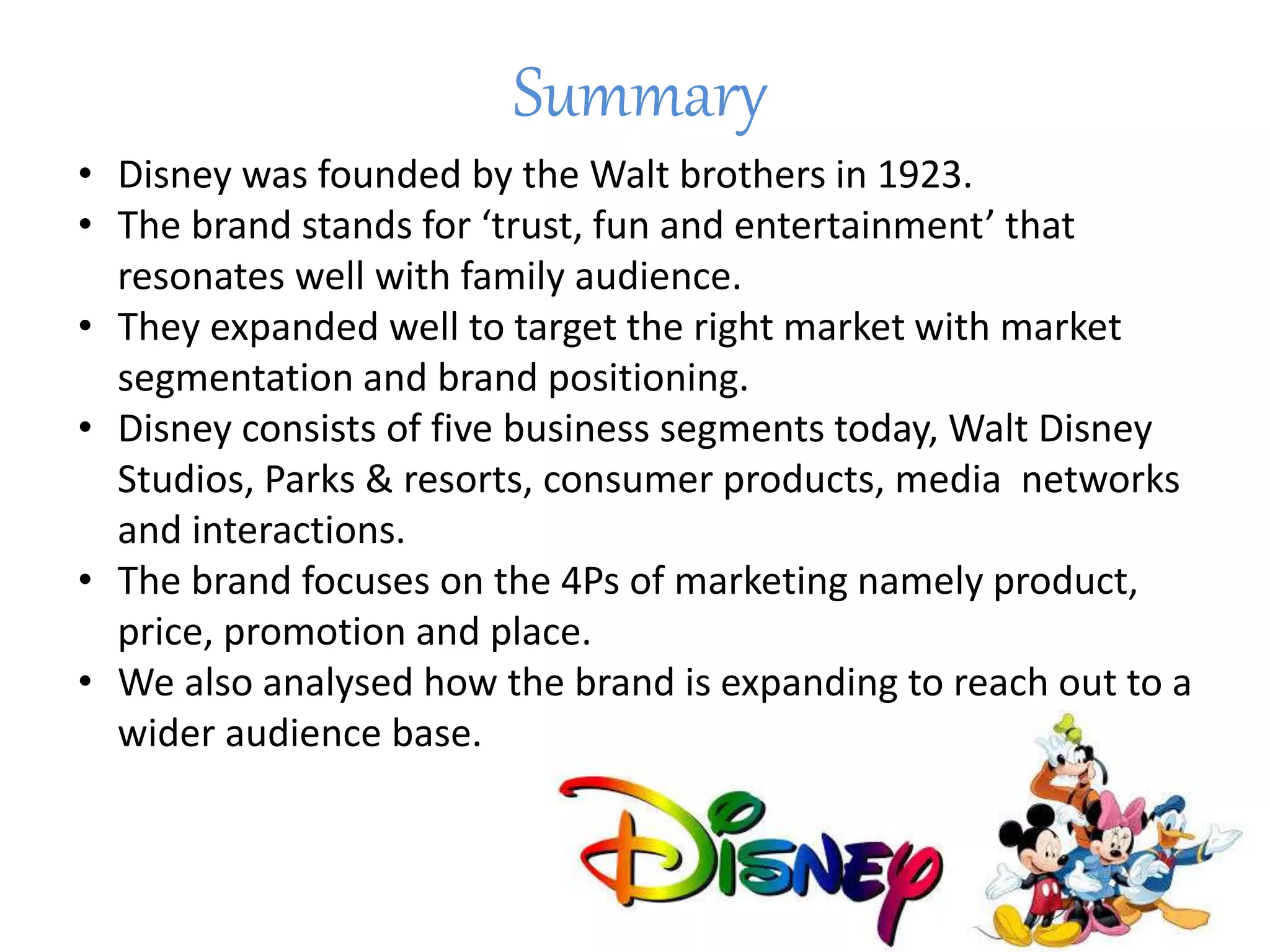 Disney marketing strategy | PPTX
