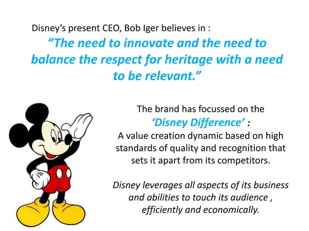 Disney marketing strategy | PPTX | Family/Children | Genres