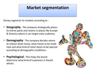 Disney marketing strategy | PPTX