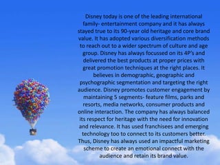 Disney marketing strategy | PPTX