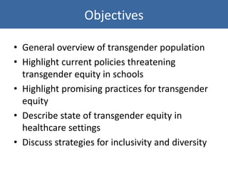 Time to TRANSform: Creating Transfriendly Spaces & Places | PPTX