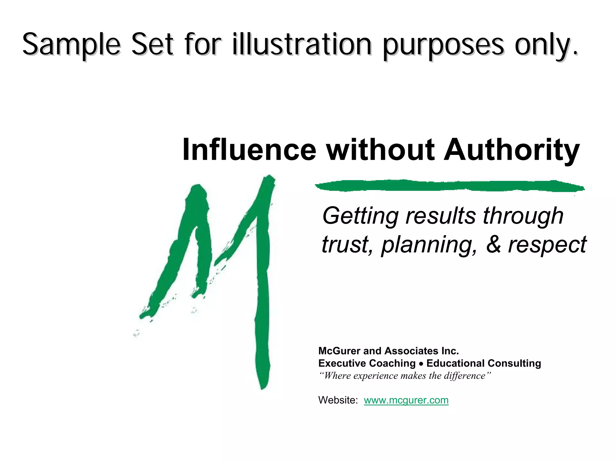 Influence without Authority | PDF