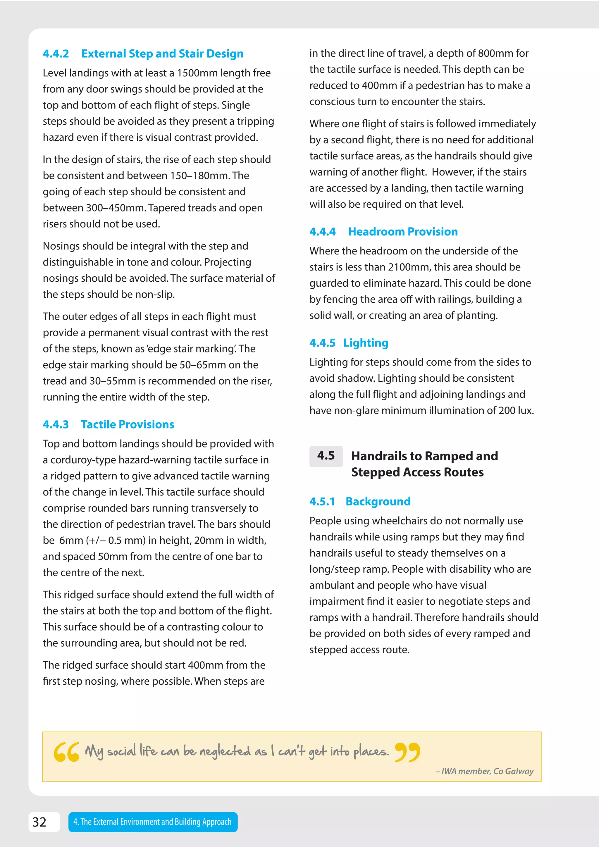 Irish Wheelchair Association Access Guidelines | PDF