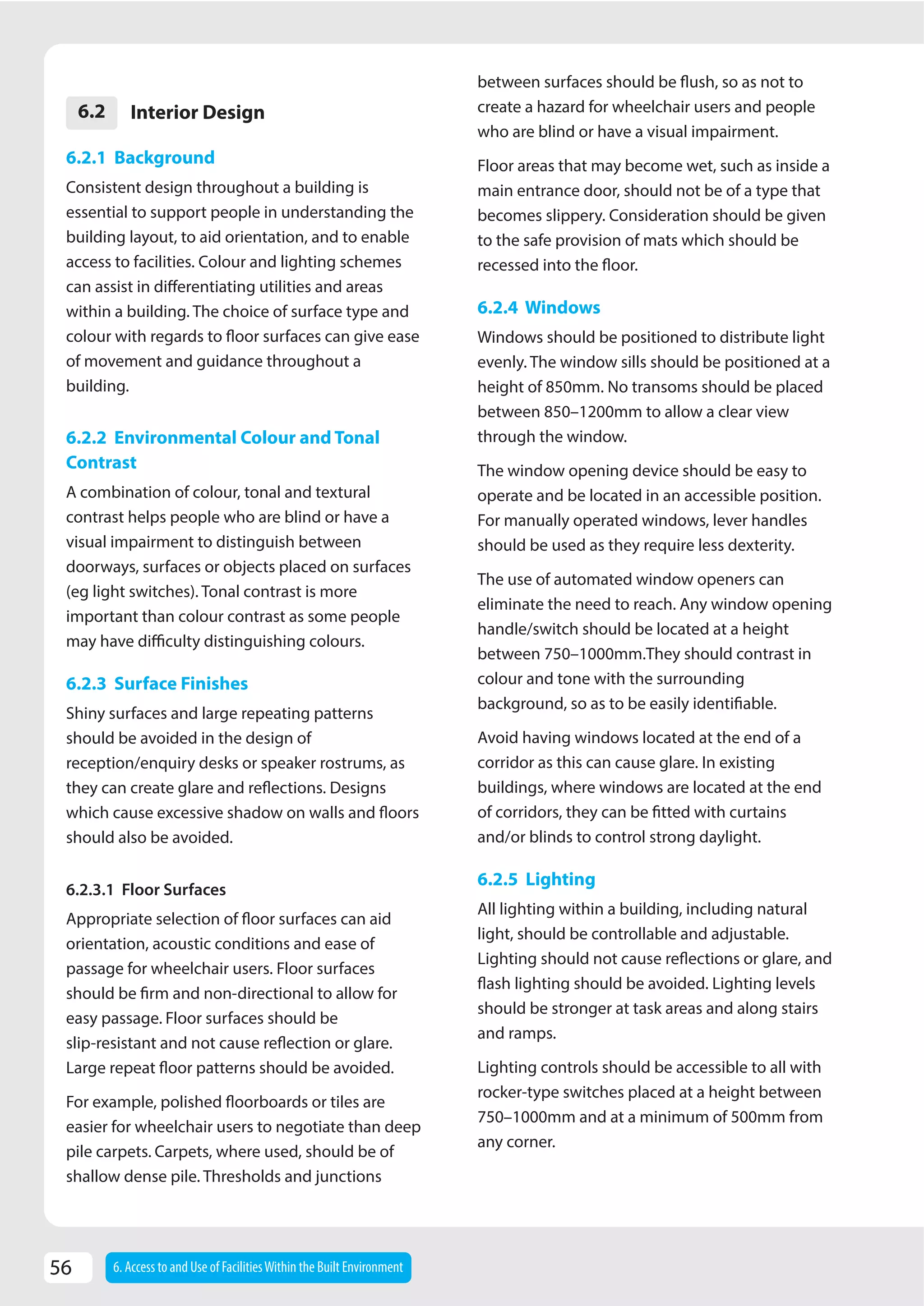 Irish Wheelchair Association Access Guidelines | PDF