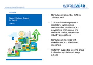 IWA Presentation on the Water Efficiency Strategy for the UK | PDF