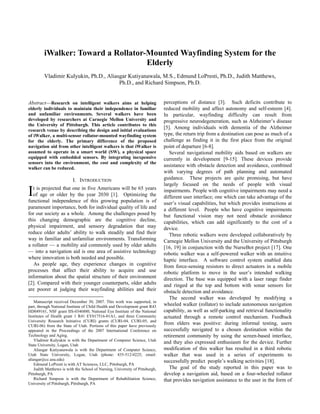 iWalker: Toward a Rollator-Mounted Wayfinding System for the Elderly | PDF