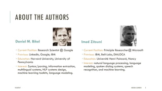 Summary of Multilingual Natural Language Processing Applications: From ...