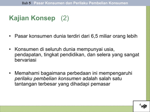 Pasar Konsumen dan Perilaku Pembelian Konsumen | PPTX