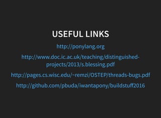 I want a pony | PDF | Programming Languages | Computing