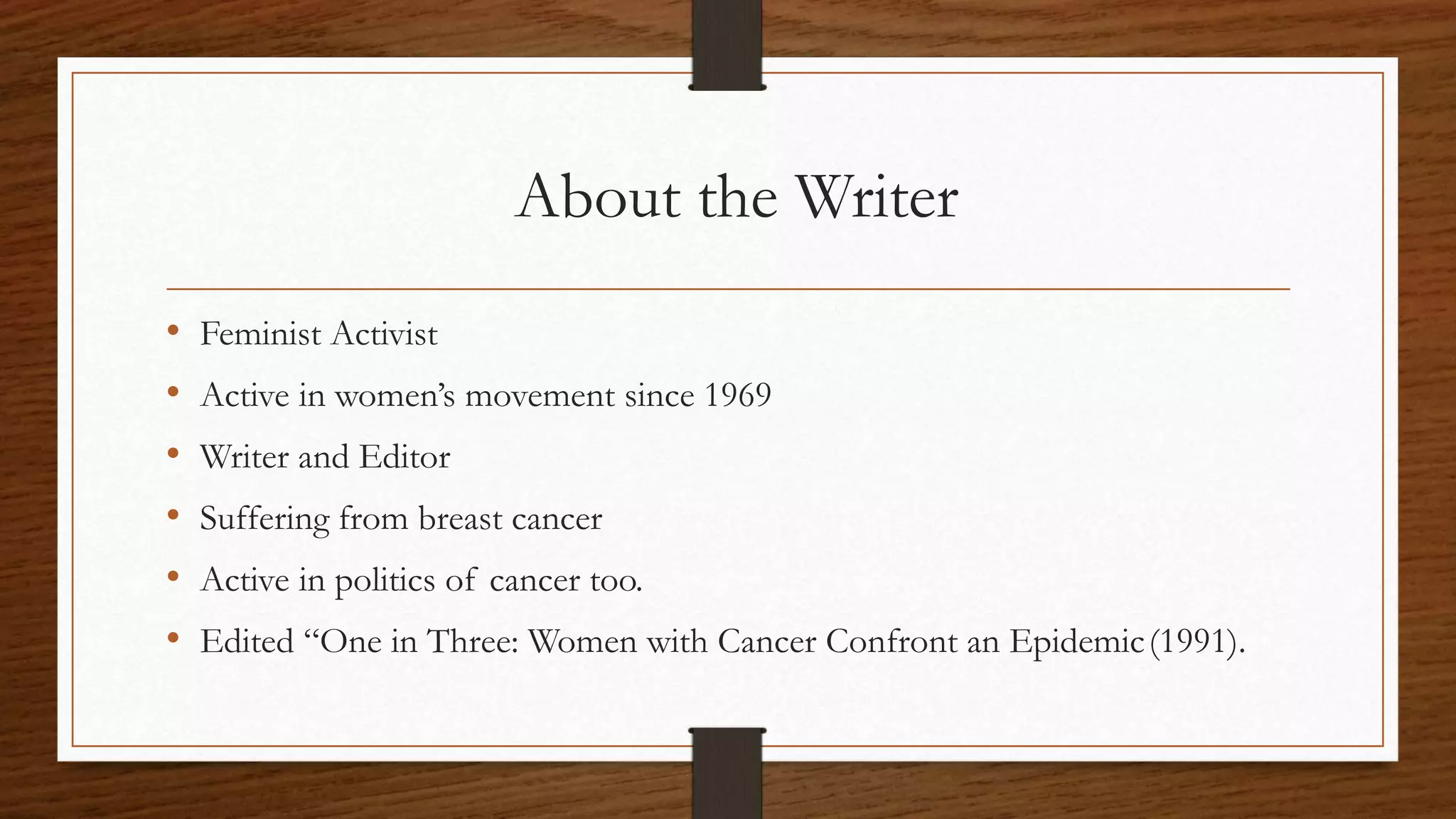 I want a wife, Judy Brady , BBS English | PPTX