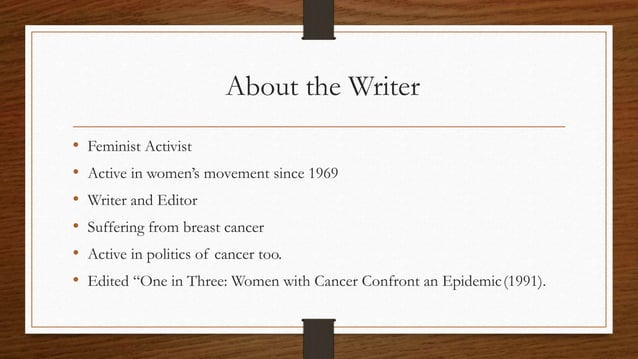 I want a wife, Judy Brady , BBS English | PPT