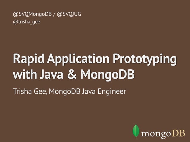 MongoDB, Angular.js, HTML5, Groovy, Java all together - WCPGW?! | PPT