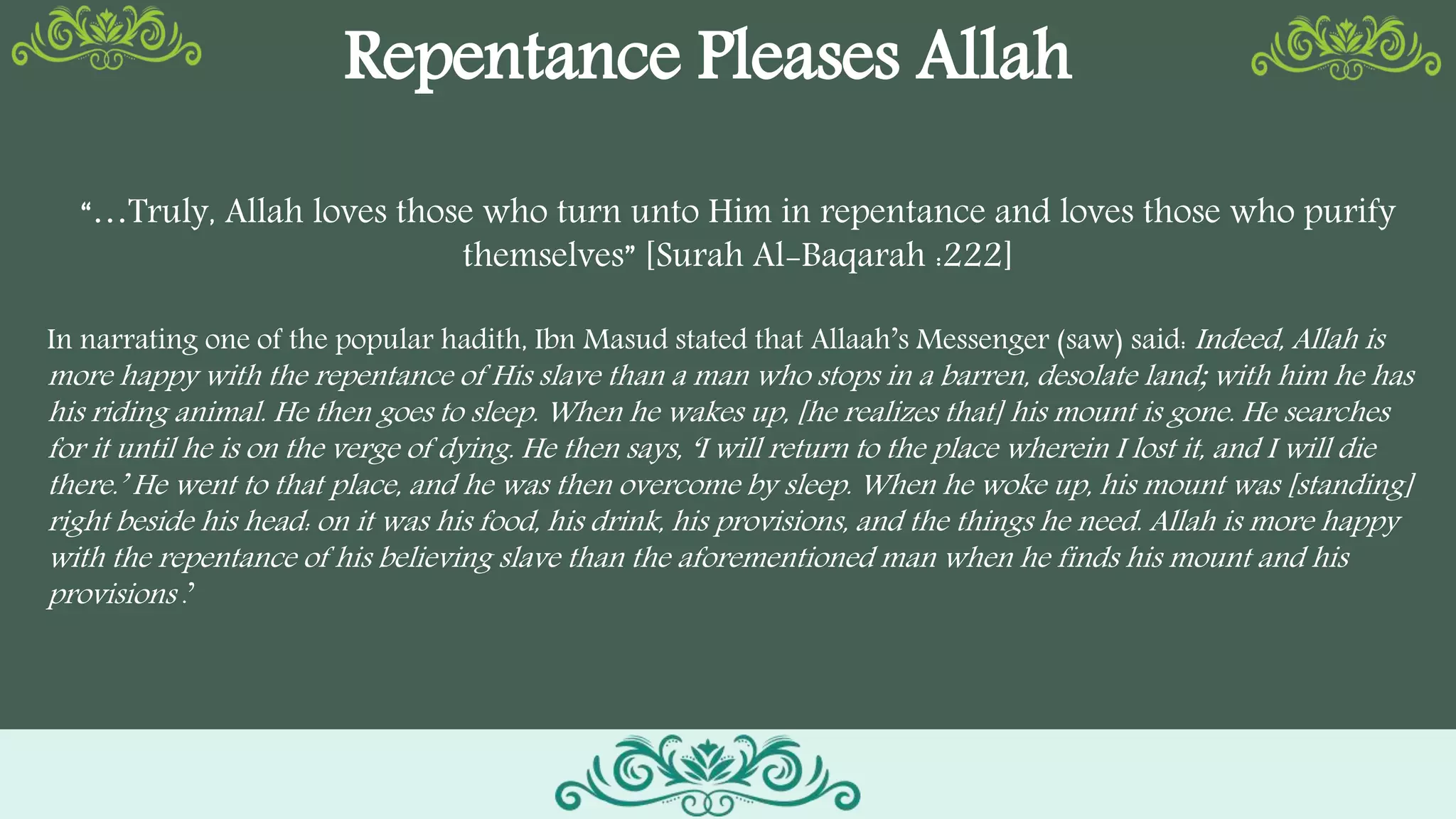 Repentance in Islam | PPTX