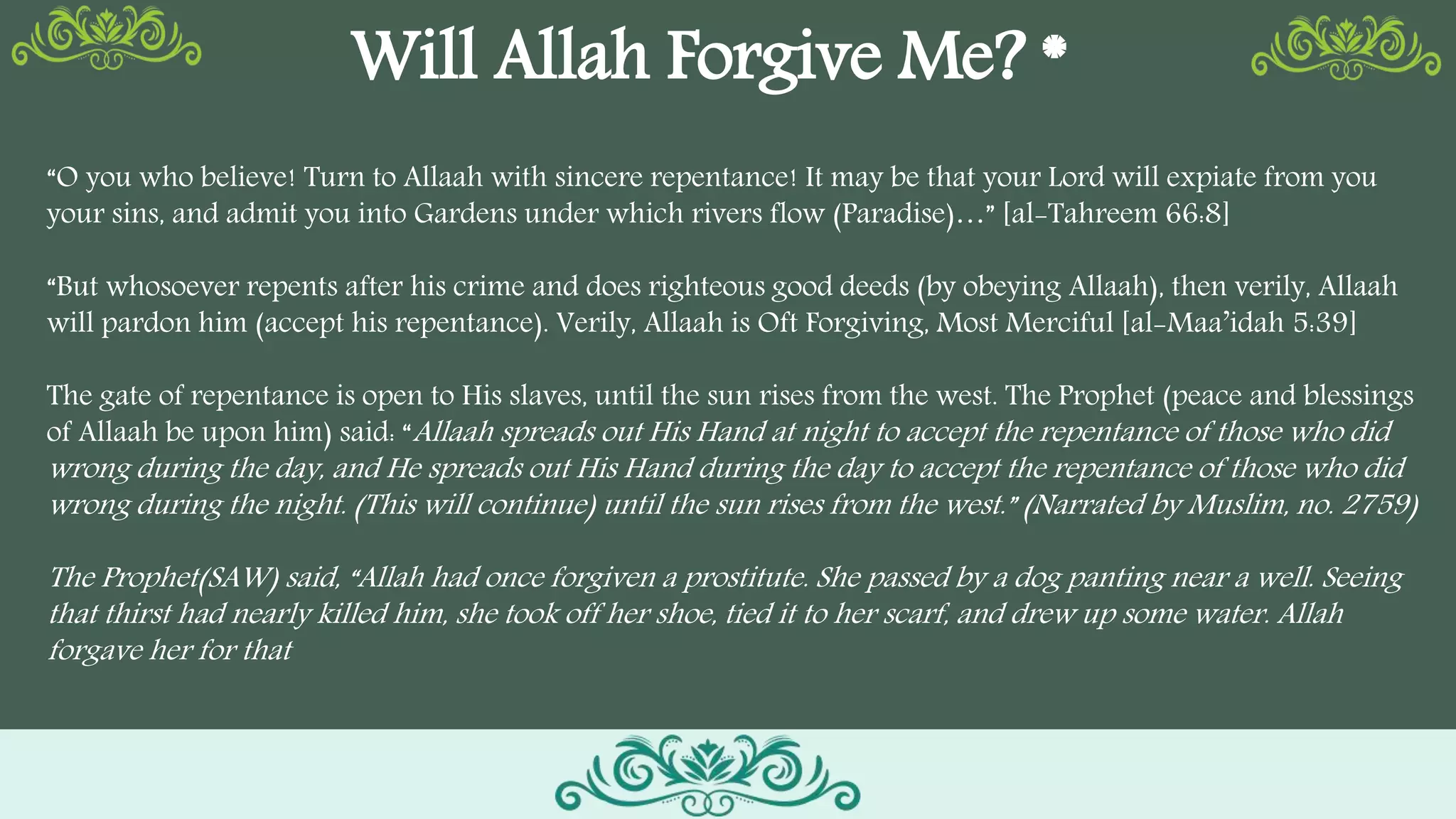 Repentance in Islam | PPTX