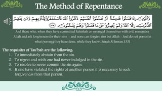 Repentance in Islam | PPTX
