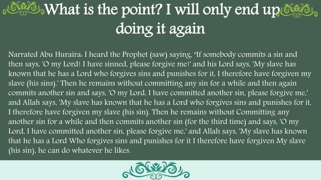 Repentance in Islam | PPTX | Islam | Religion & Spirituality