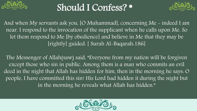 Repentance in Islam | PPTX | Islam | Religion & Spirituality