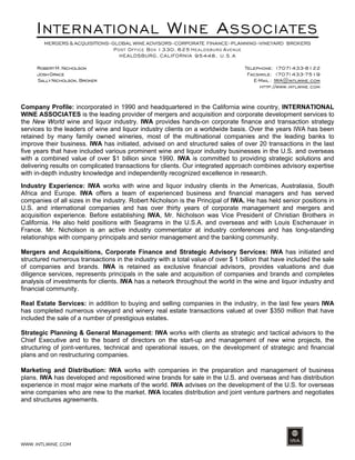 IWA Company Profile | PDF