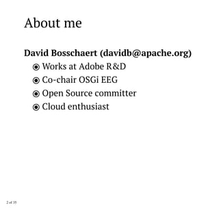 Provisioning with OSGi Subsystems and Repository using Apache Aries and ...
