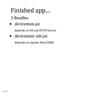 Provisioning with OSGi Subsystems and Repository using Apache Aries and ...