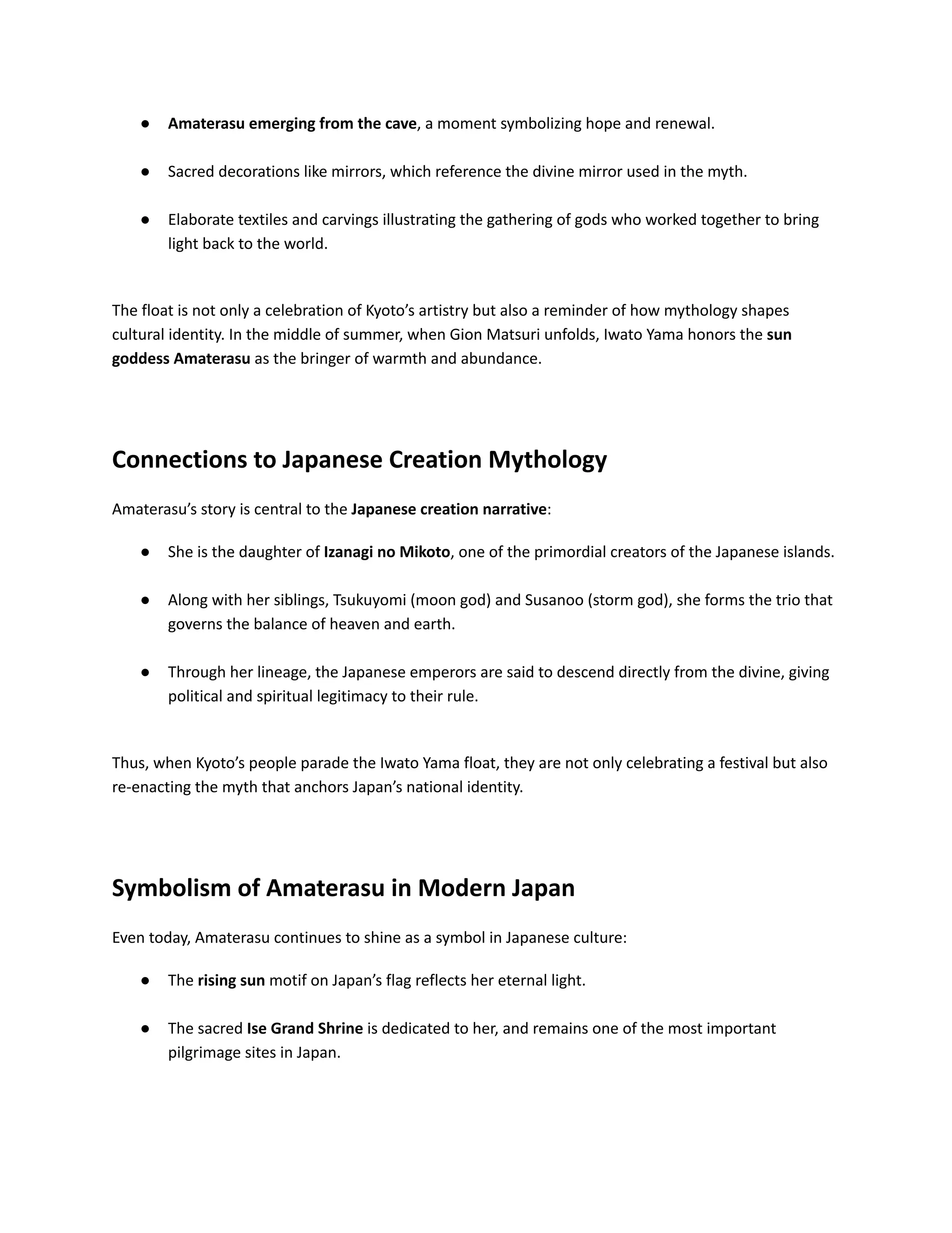 Iwato Yama: Celebrating Amaterasu, the Japanese Sun Goddess in Gion ...