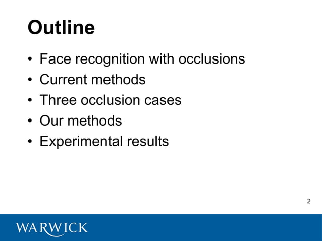 Robust Face Recognition With Occlusions In Both Reference And Query Images Ppt