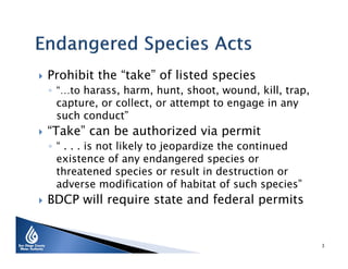 Bay-Delta Conservation Plan (BDCP) Environmental Review Process ...