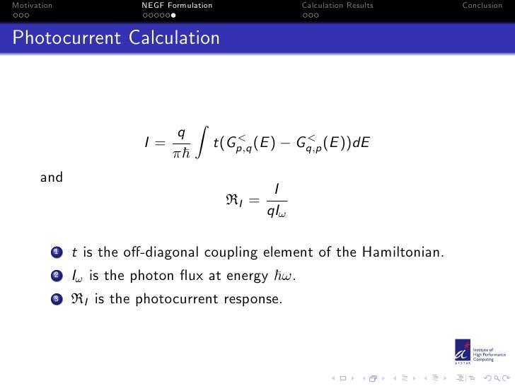 Non-equilibrium Green's Function Calculation of Optical Absorption in…
