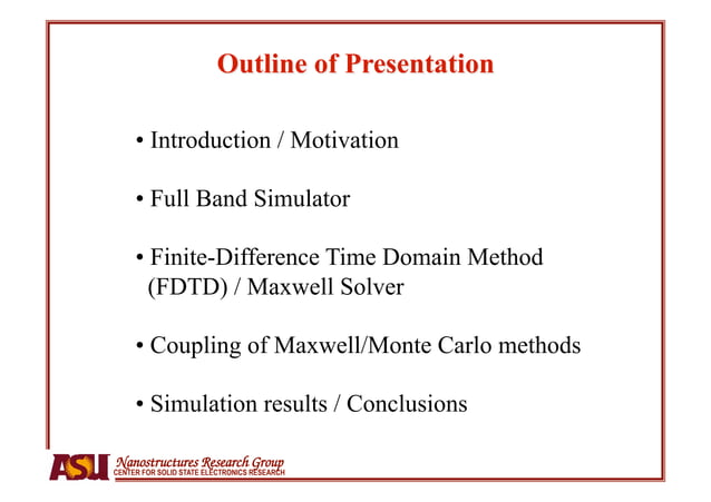 Coupling Maxwell\'s Equations to Particle-Based Simulators | PPT