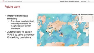 Tracking Typological Traits of Uralic Languages in Distributed Language Representations | PDF