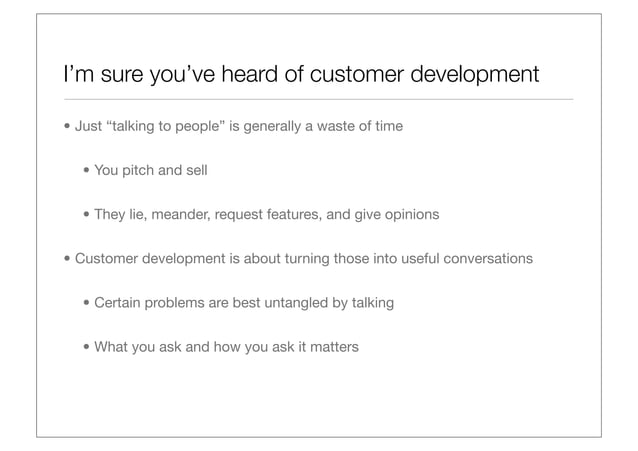 The Startup Toolkit / Leancamp guide to Lean customer development | PDF ...