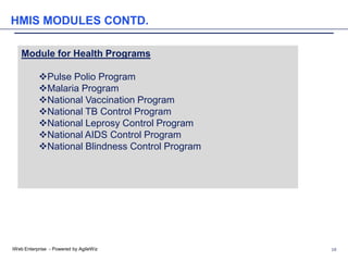 iWeb's eGovernance HMIS System | PPT