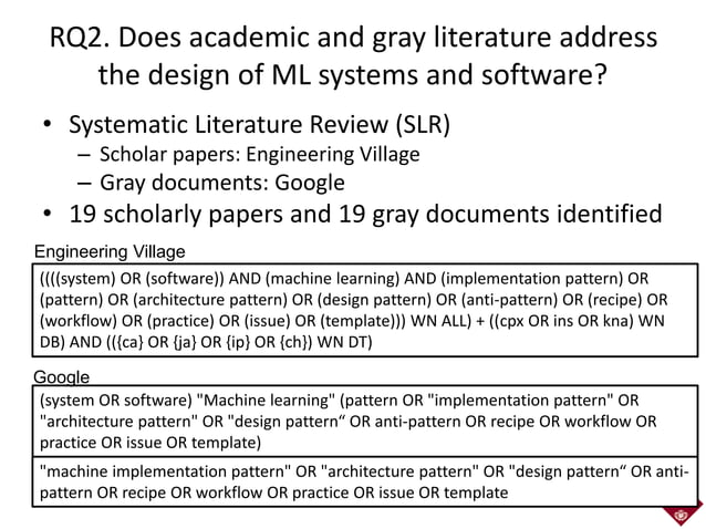 Studying Software Engineering Patterns for Designing Machine Learning ...