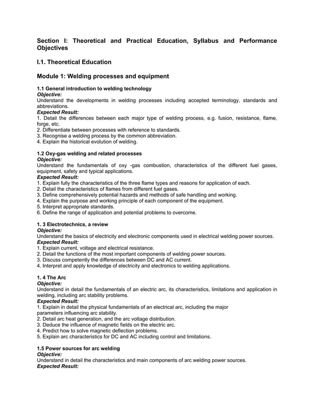 Syllabus- (IIW) Welding Engineer | PDF