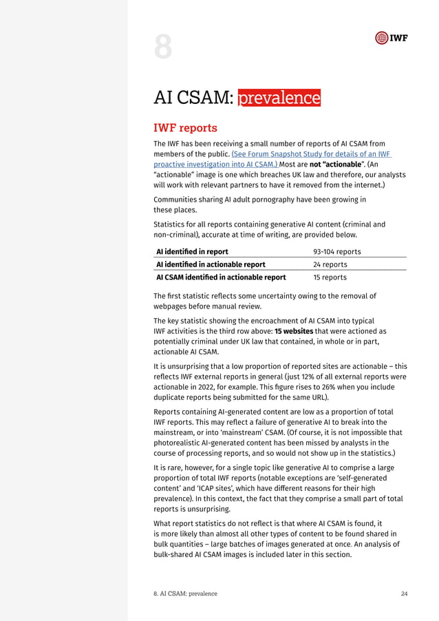 Laporan IWF Mengenai AI dan Kekerasan Seksual Anak | PDF