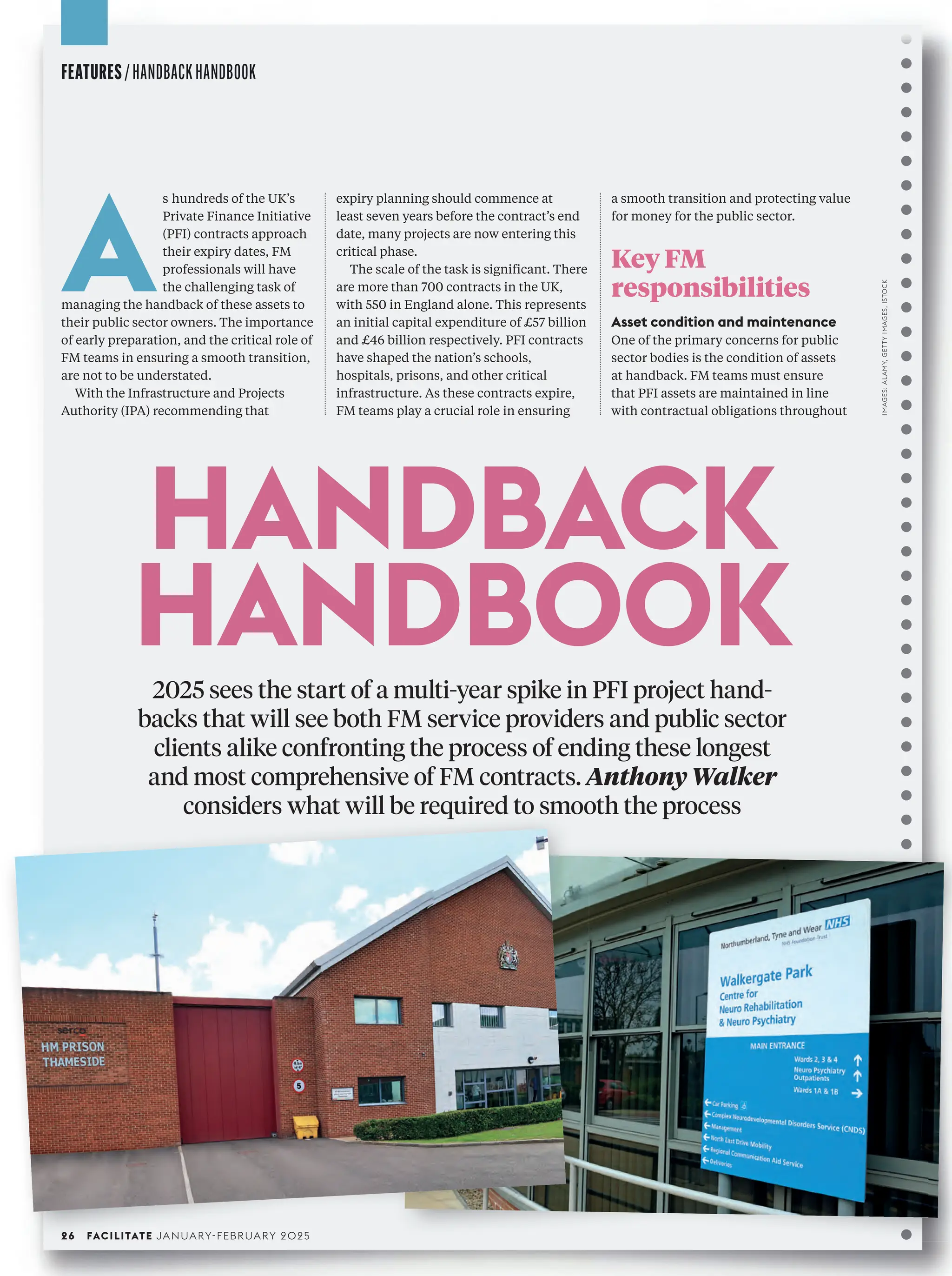 IWFM PFI Handback Handbook setting out issues to consider | PDF
