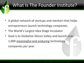 Founder Insitute Jakarta & IWIC VII | PPT