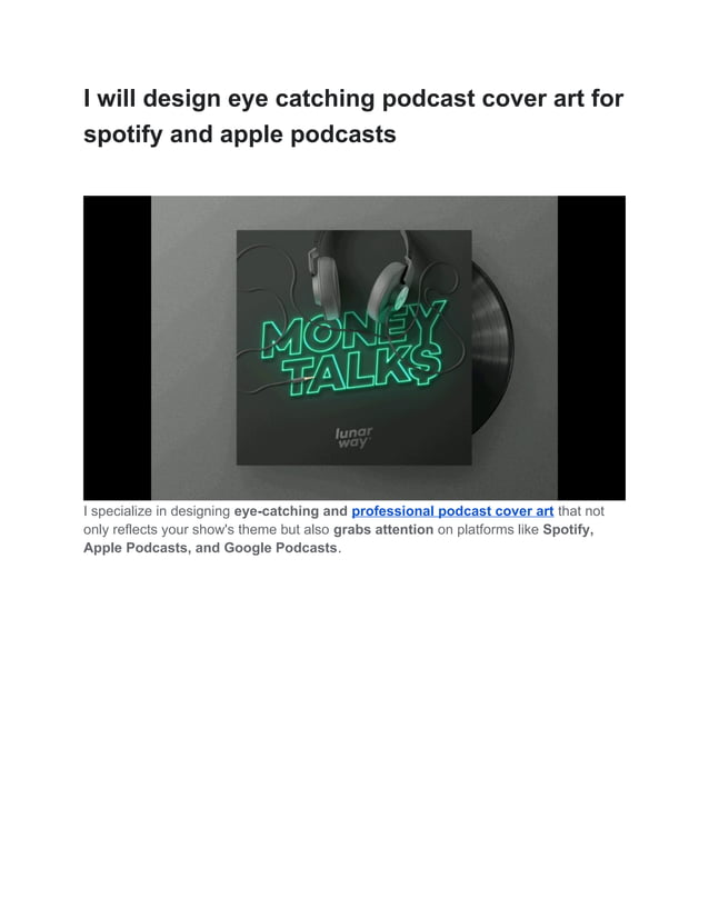 I will design custom podcast cover art and podcast logo (3).docx
