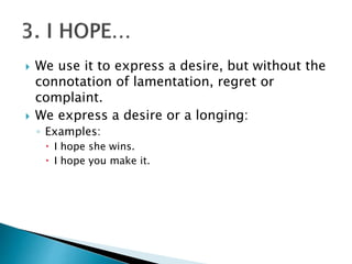 I wish/ If only/ I hope | PPTX
