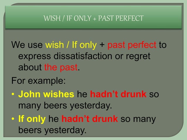 I WISH IF ONLY 20 - 21.ppt