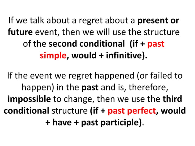 I wish + past simple/past perfect | PPTX