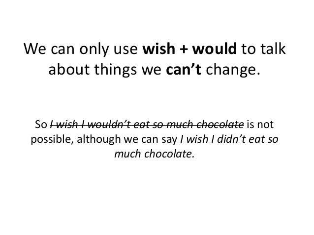 I wish + past simple/past perfect | PPTX