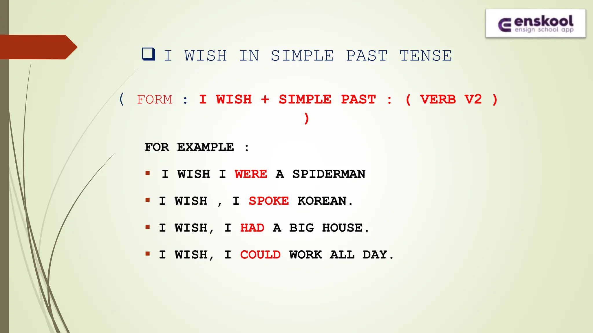 I WISH RULE POWERPOINT PRESENTATION IN ENGLISH GRAMMAR | PPTX
