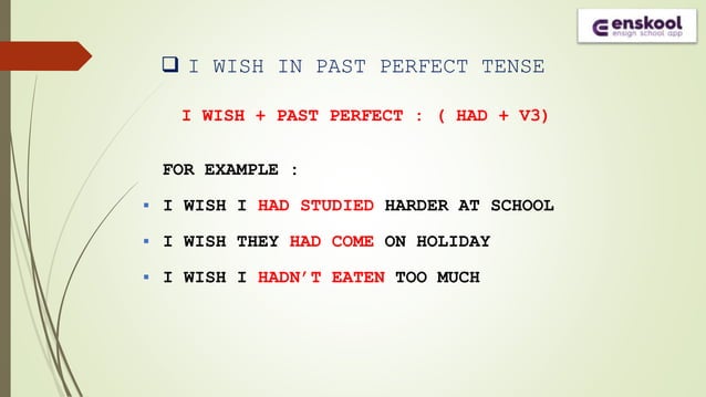 I WISH RULE POWERPOINT PRESENTATION IN ENGLISH GRAMMAR | PPTX