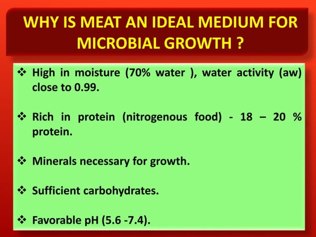 MEAT_MICROBIOLOGY.pptx | Cooking | Food & Drink