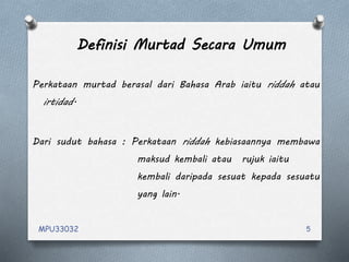 Isu Murtad | PPT
